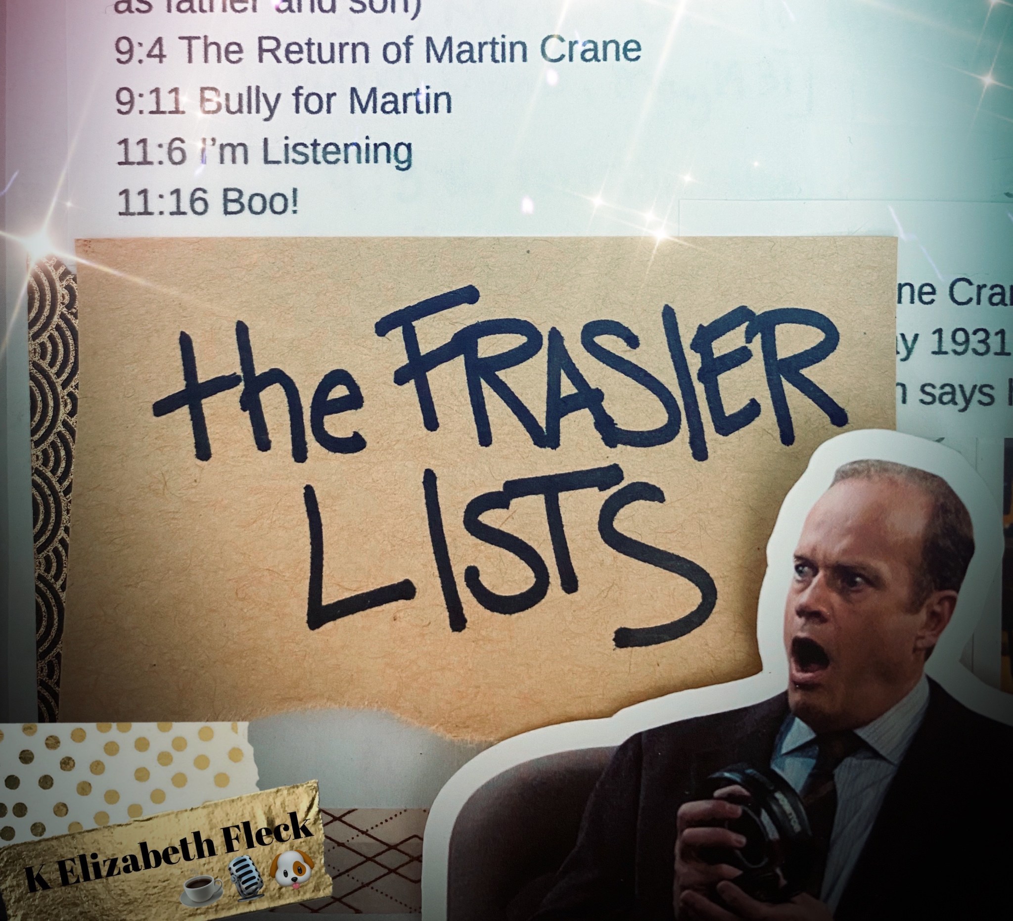 The Frasier Lists – K Elizabeth Fleck.com